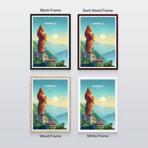 Shimla Travel Print - India Wall Art, Shimla Poster, Himachal Poster ...