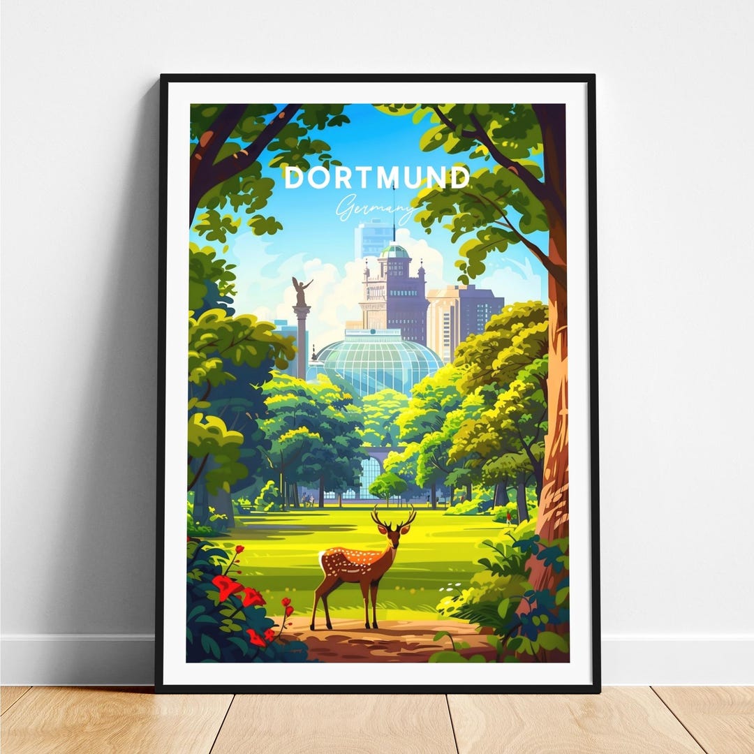 Dortmund Travel Print - Germany Travel Poster, Dortmund Poster ...