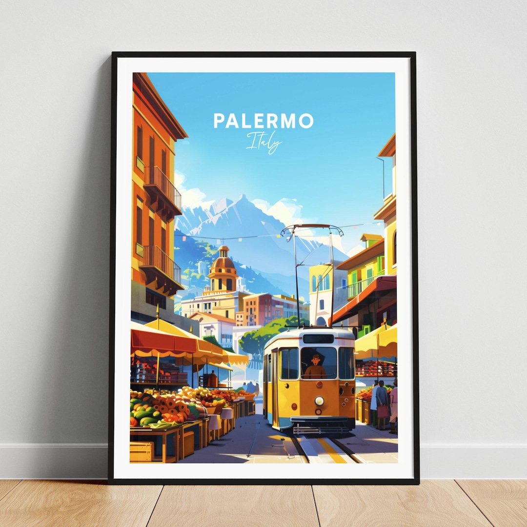 Palermo Travel Print - Italy Travel Poster, Palermo Poster, Palermo ...