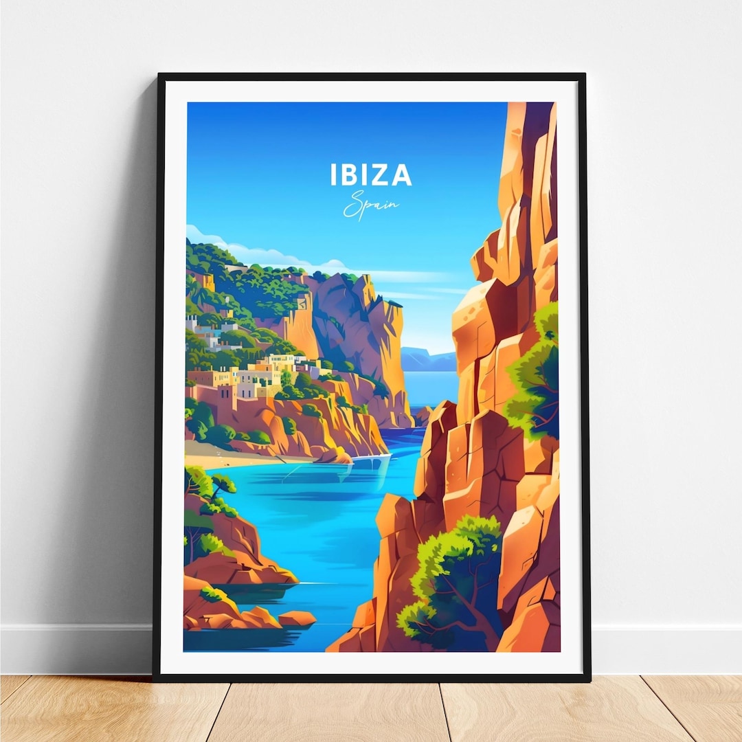 Ibiza Travel Print - Spain Travel Poster, Ibiza Poster, Ibiza Spain ...