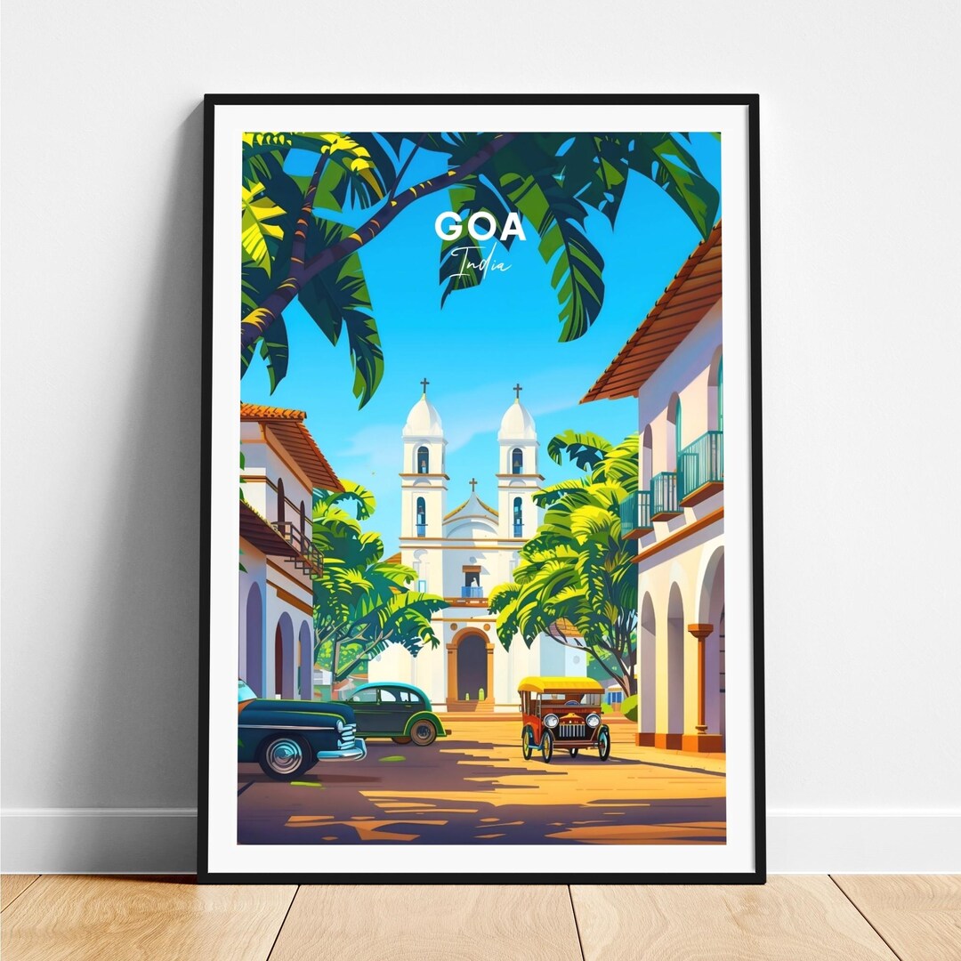 Goa Travel Print India Travel Poster, Goa Poster, Goa India Poster ...