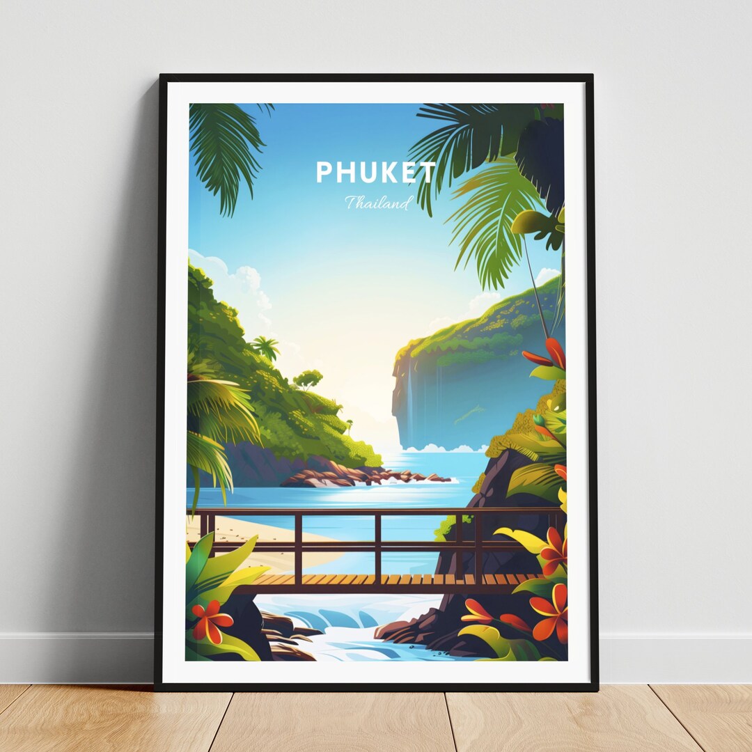 Phuket Travel Print - Thailand Wall Art, Phuket Poster, Beach Poster ...
