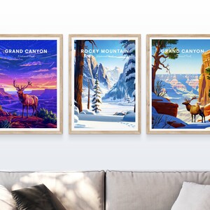 Rocky Mountain National Park Poster, Rocky Mountain Poster, the Rockies ...