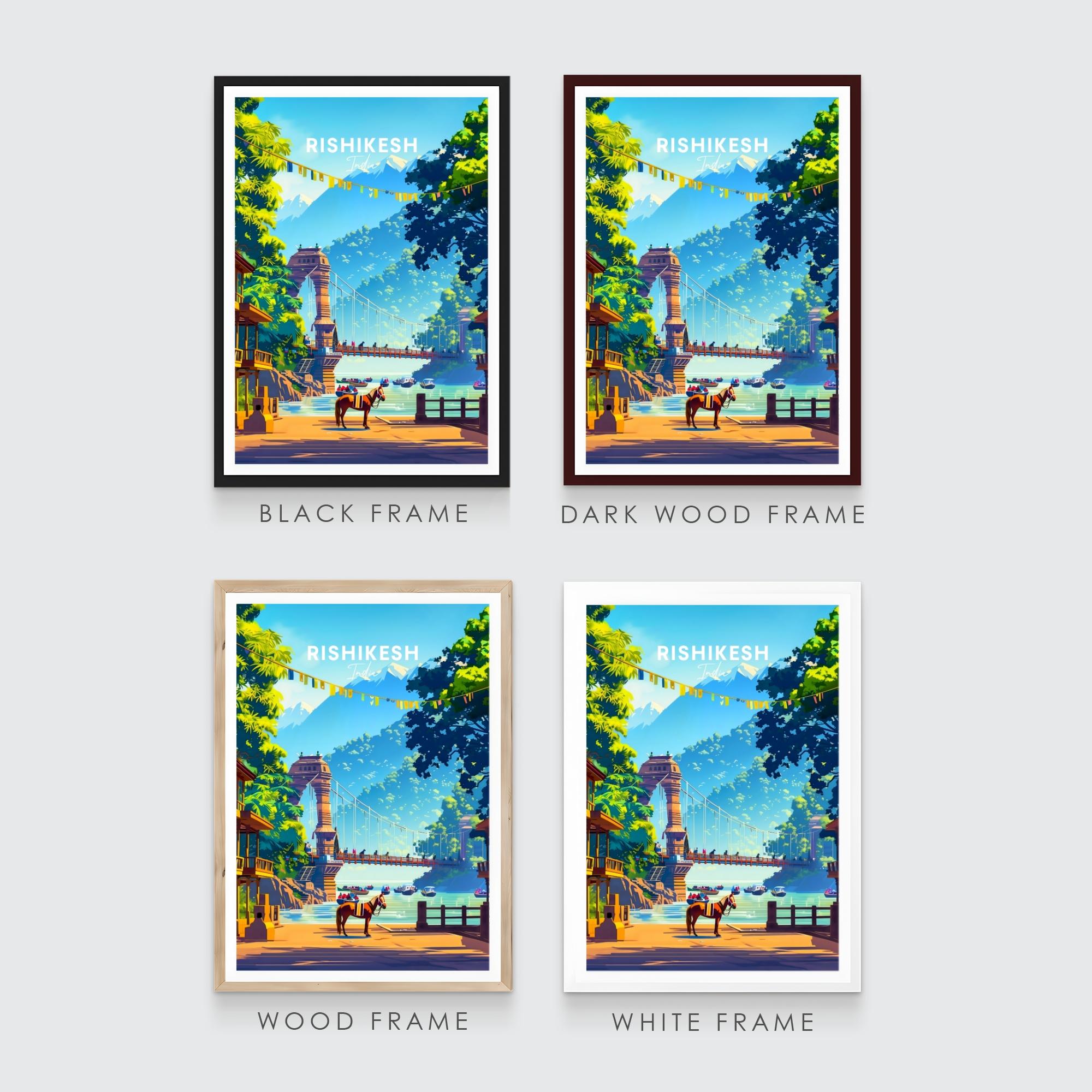 Rishikesh Travel Print India Travel Poster, Rishikesh Poster, Rishikesh ...