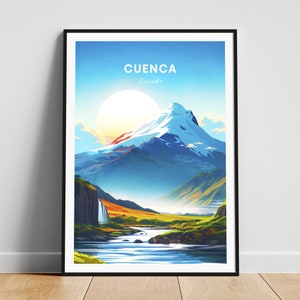 Cuenca Travel Print - Ecuador Wall Art, Cuenca Poster, Azuay Poster ...