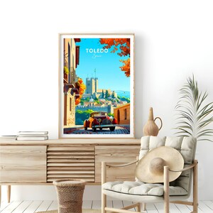 Toledo Travel Print - Spain Travel Poster, Toledo Poster, Toledo Spain ...
