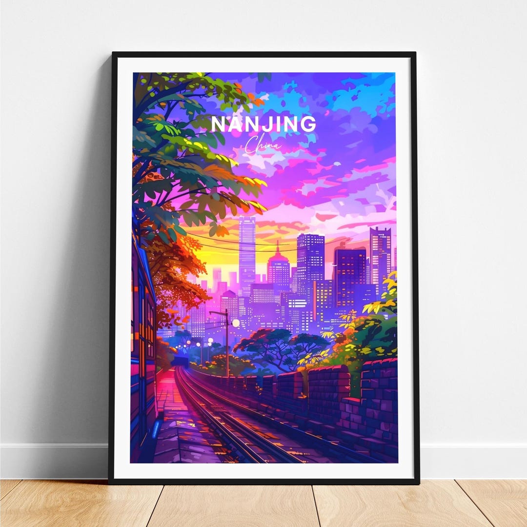 Nanjing Travel Print China Travel Poster, Nanjing Poster, Nanjing China ...
