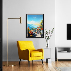 Shimla Travel Print India Wall Art, Shimla Poster, Himachal Poster ...