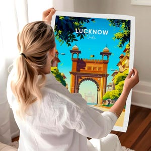 Lucknow Travel Print India Travel Poster, Lucknow Poster, Lucknow Uttar ...