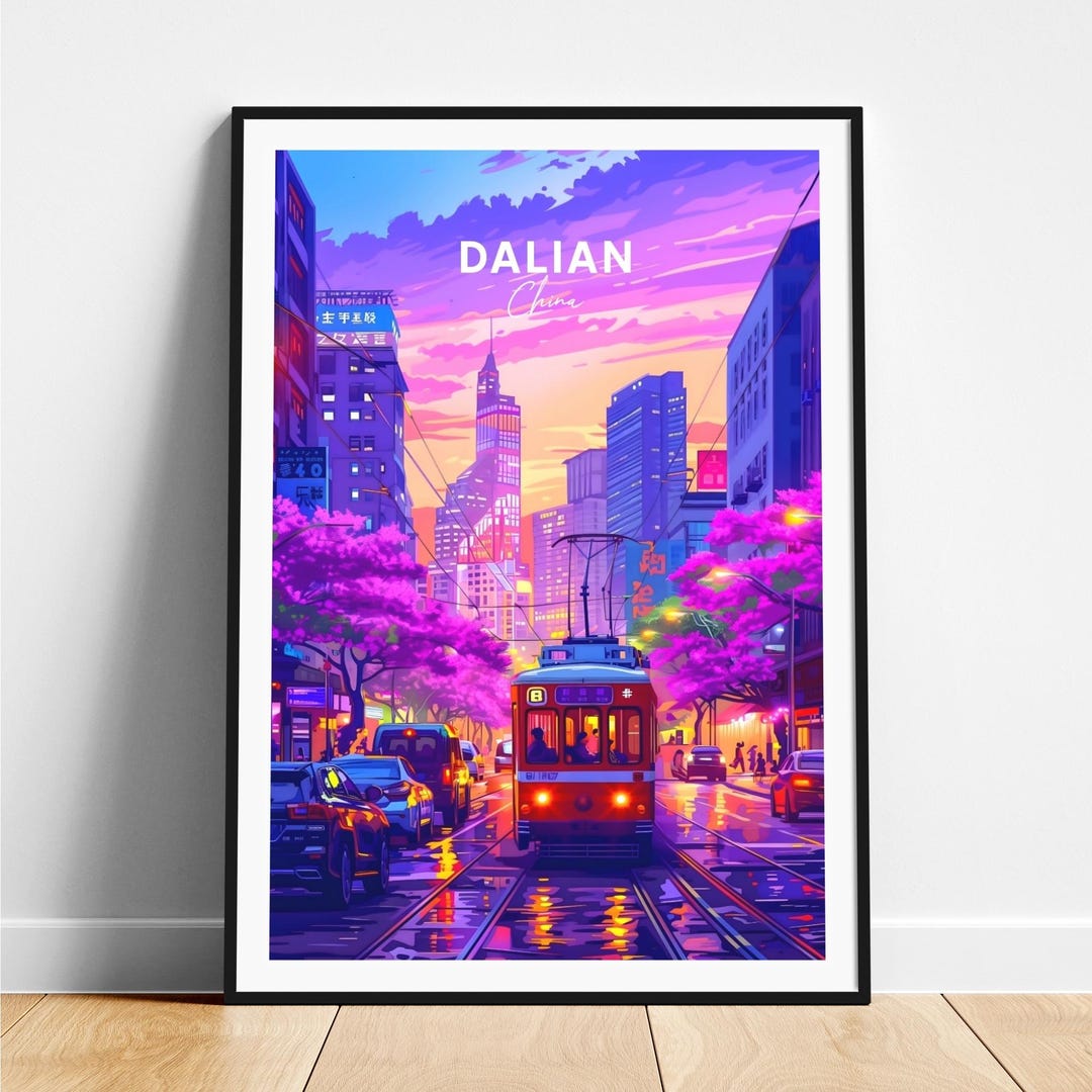 Dalian Travel Print - China Travel Poster, Dalian Poster, Dalian China ...