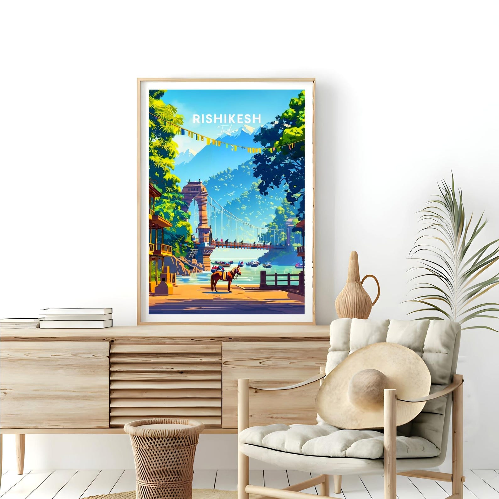 Rishikesh Travel Print India Travel Poster, Rishikesh Poster, Rishikesh ...