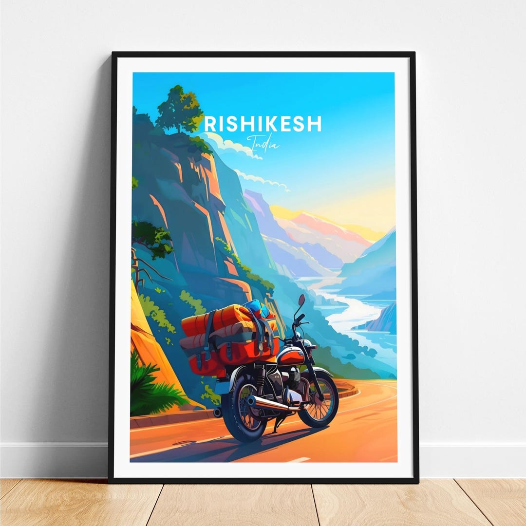 Rishikesh Travel Print - India Travel Poster, Rishikesh Poster ...