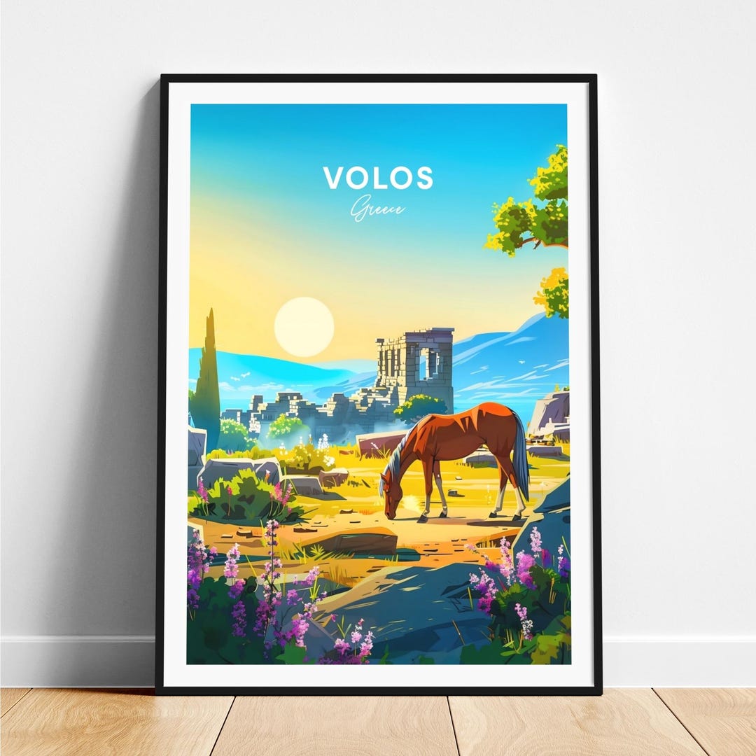 Volos Travel Print Greece Travel Poster, Volos Poster, Volos Greece ...
