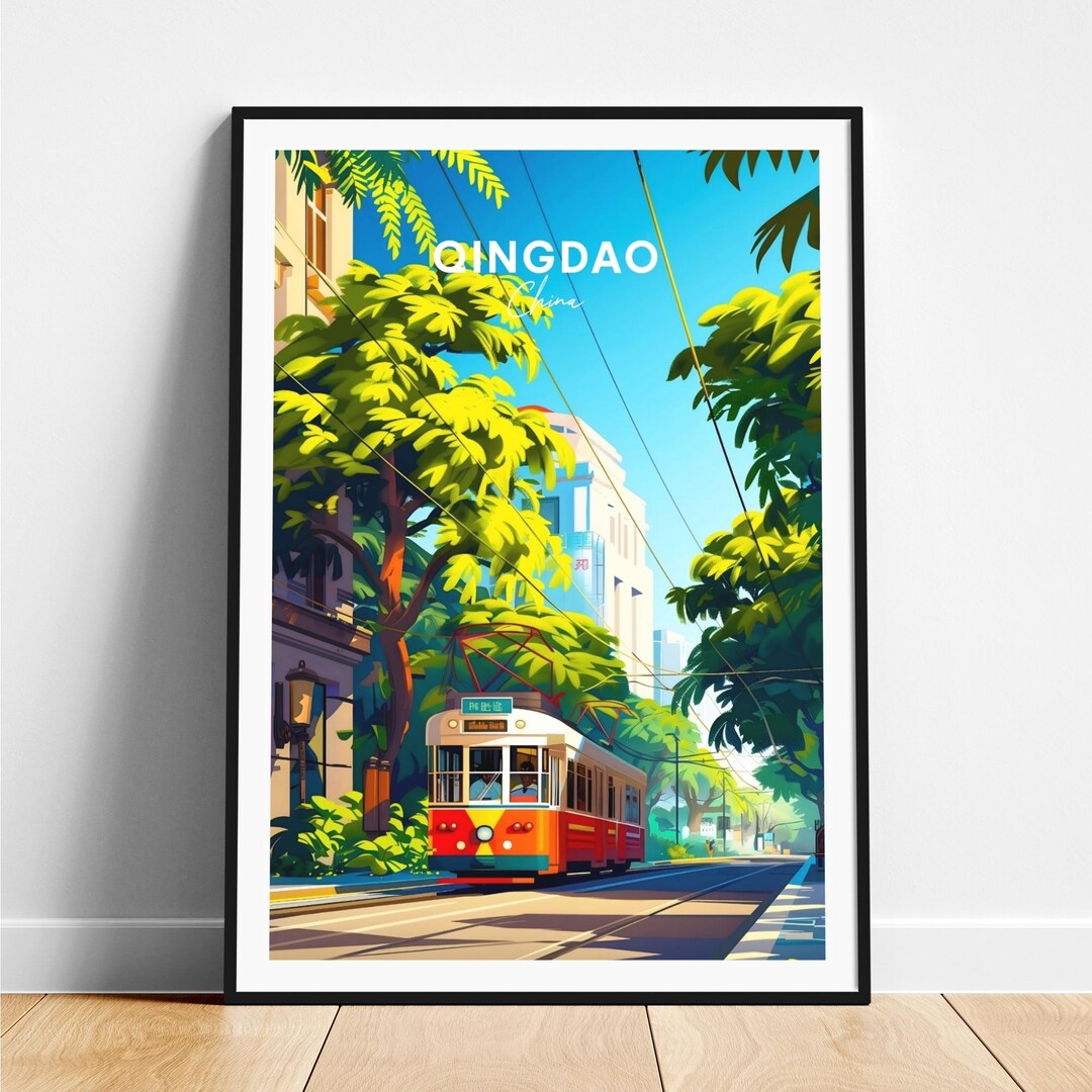 Qingdao Travel Print - China Travel Poster, Qingdao Poster, Qingdao ...