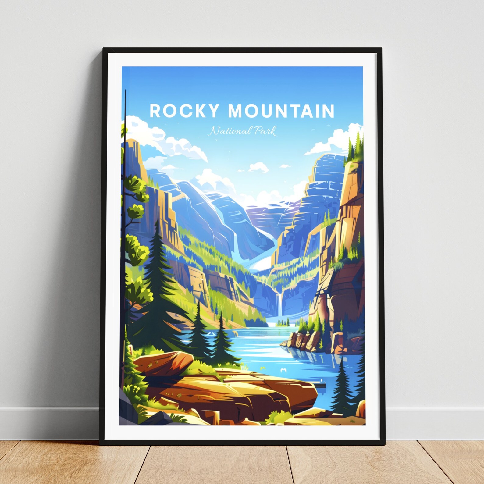 Rocky Mountain National Park Poster, Rocky Mountain Poster, the Rockies ...