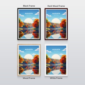 Augusta Travel Print US Travel Poster, Augusta Poster, Maine Poster ...