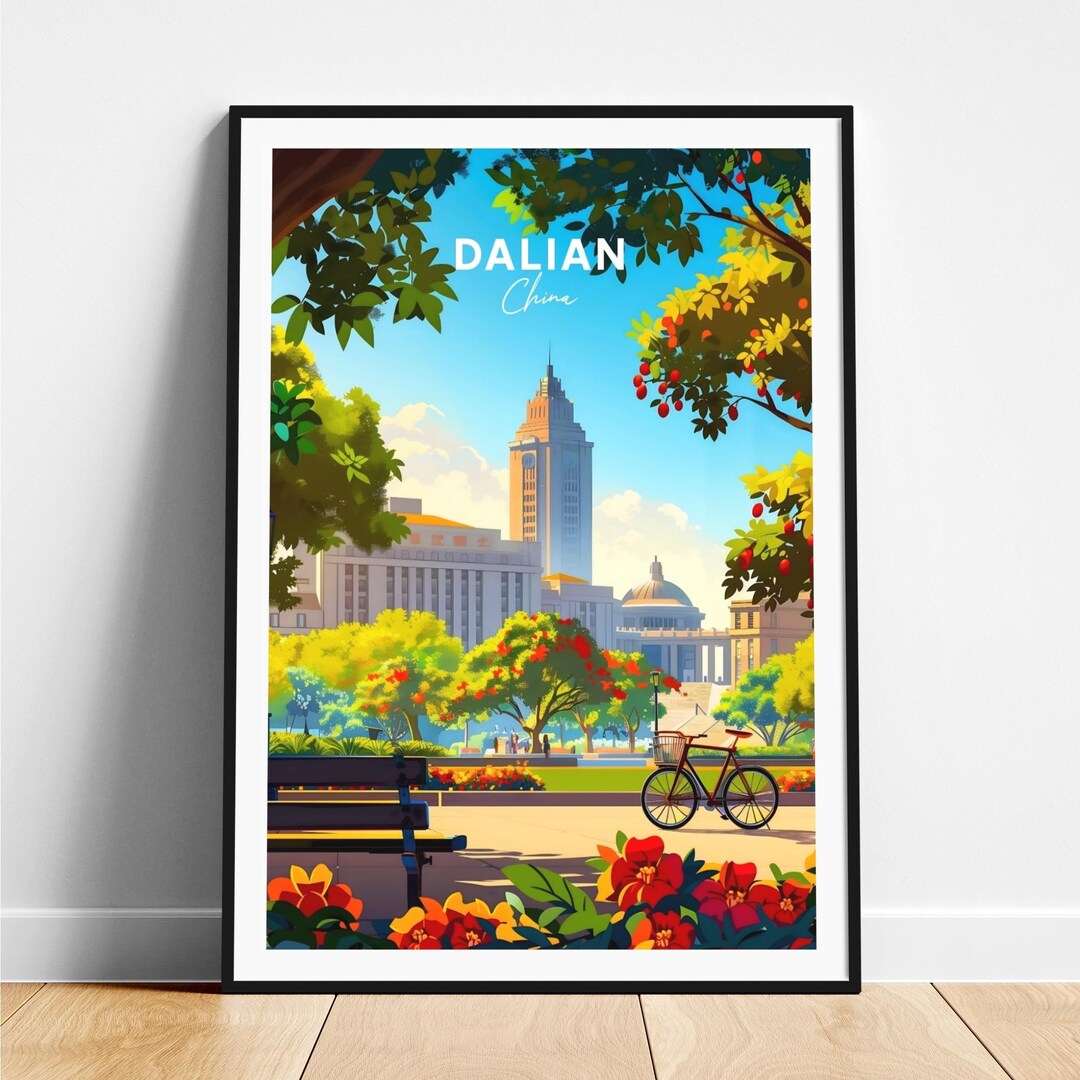 Dalian Travel Print - China Travel Poster, Dalian Poster, Dalian China ...