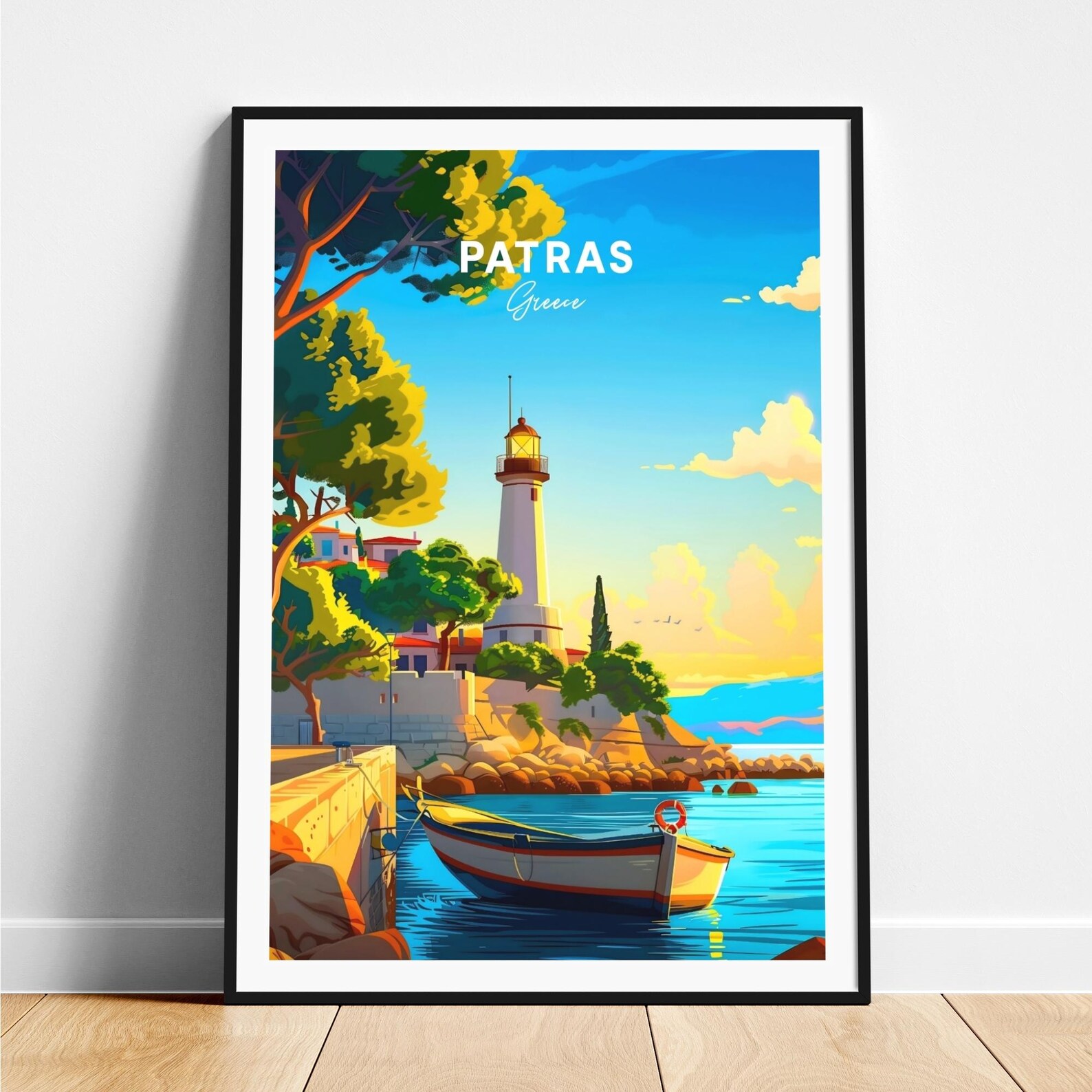 Patras Travel Print - Greece Travel Poster, Patras Poster, Patras ...