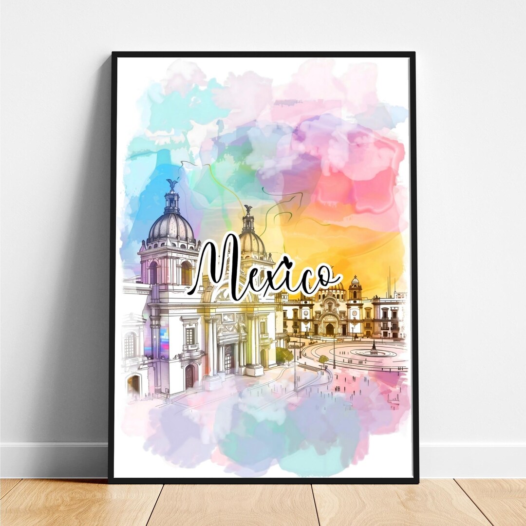 Mexico Travel Print - Mexico Travel Poster, Mexico Poster, Mexico ...