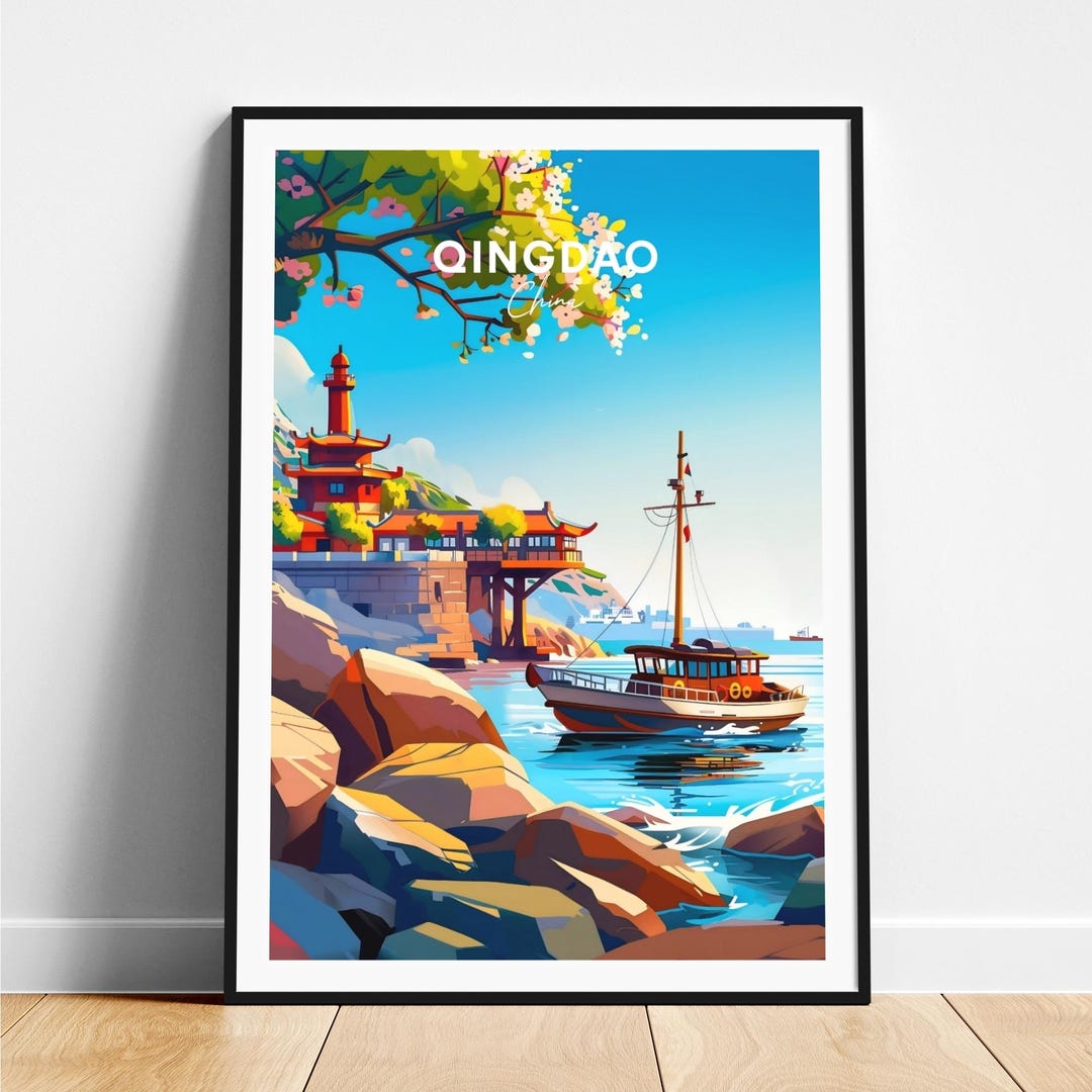 Qingdao Travel Print - China Travel Poster, Qingdao Poster, Qingdao ...