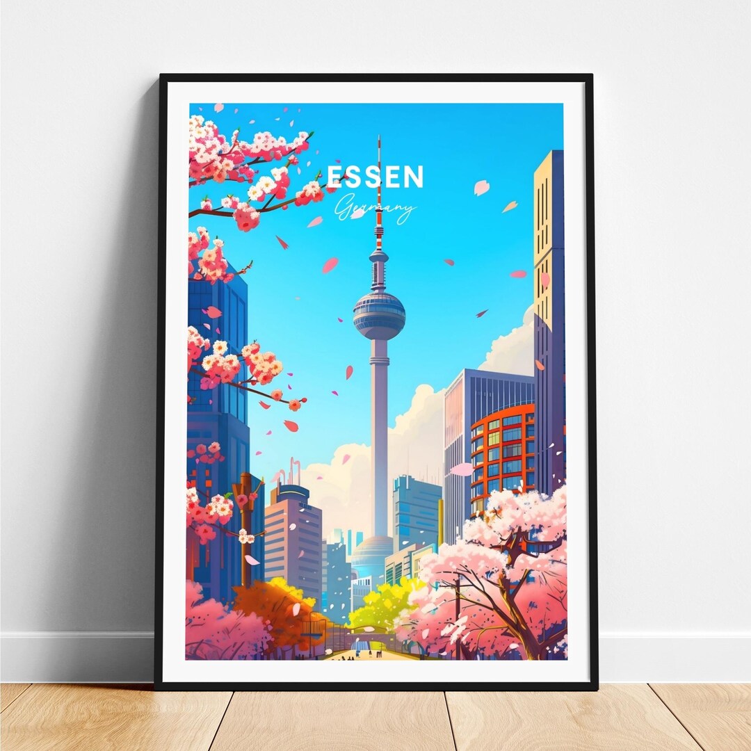Essen Travel Print - Germany Travel Poster, Essen Poster, Essen Germany ...