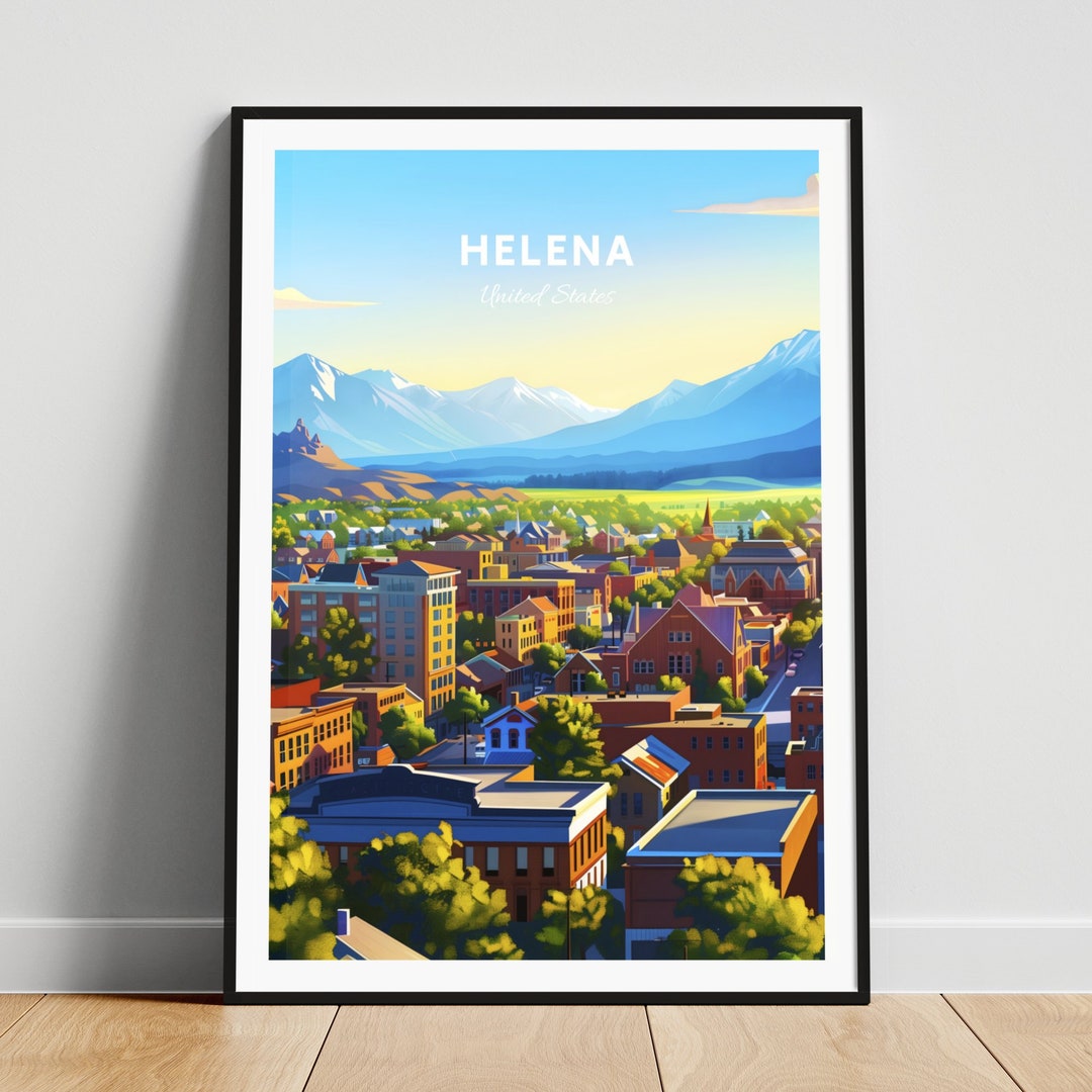 Helena Reisedruck - US Reiseposter, Helena Poster, Helena Montana ...