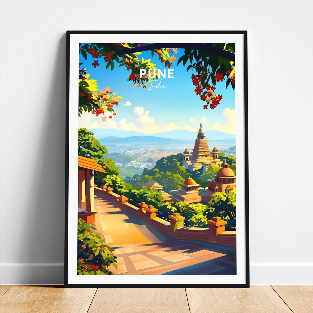 Pune Travel Print - India Travel Poster, Pune Poster, Pune Maharashtra ...
