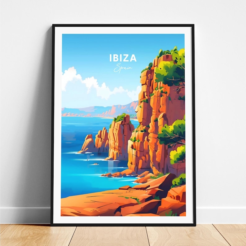 Ibiza Travel Print - Spain Travel Poster, Ibiza Poster, Ibiza Spain ...