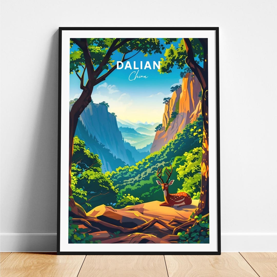 Dalian Travel Print - China Travel Poster, Dalian Poster, Dalian China ...