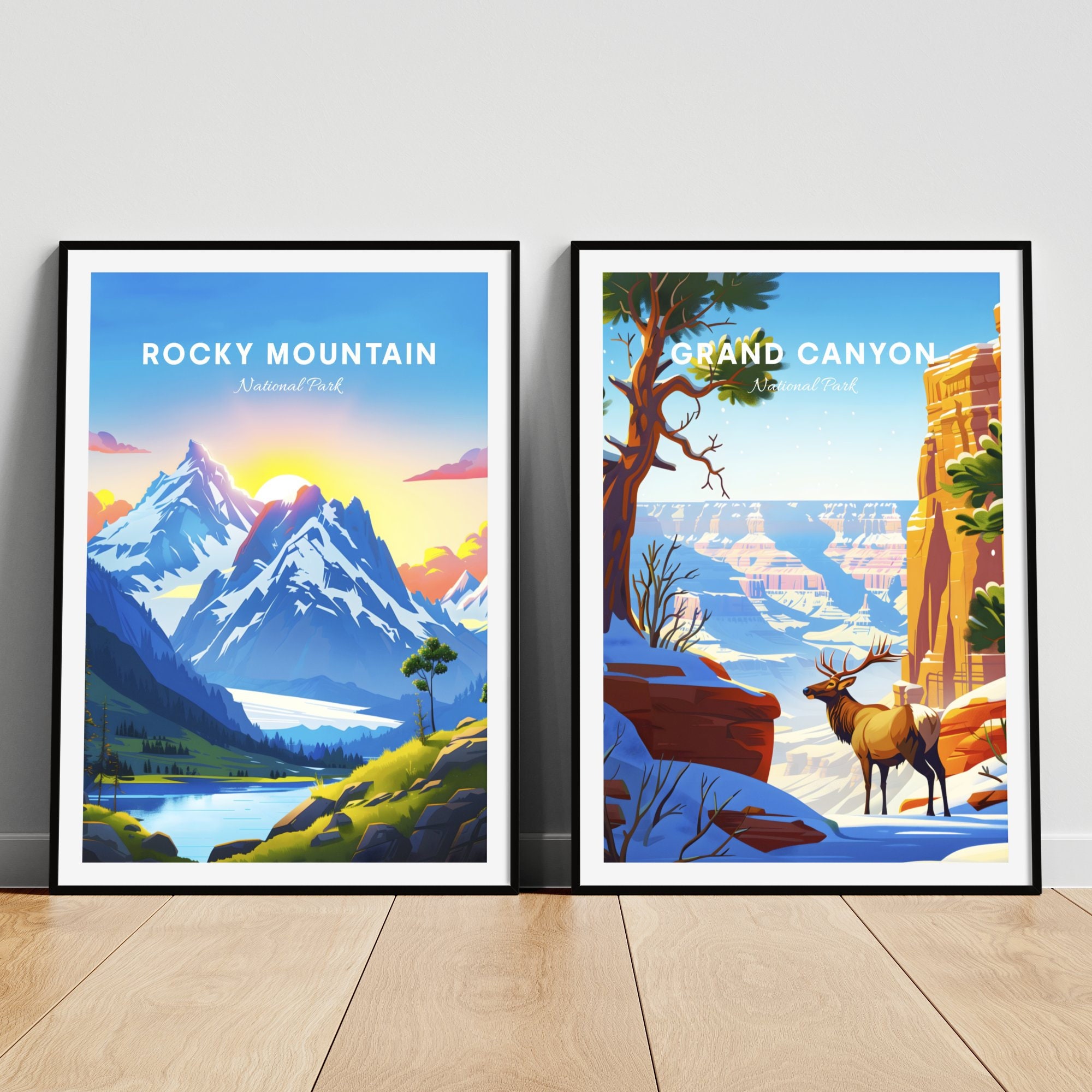 Rocky Mountain National Park Poster, Rocky Mountain Poster, the Rockies ...