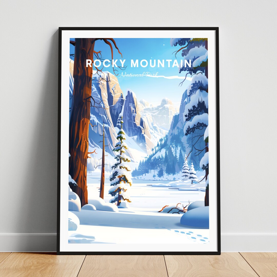 Rocky Mountain National Park Poster, Rocky Mountain Poster, the Rockies ...