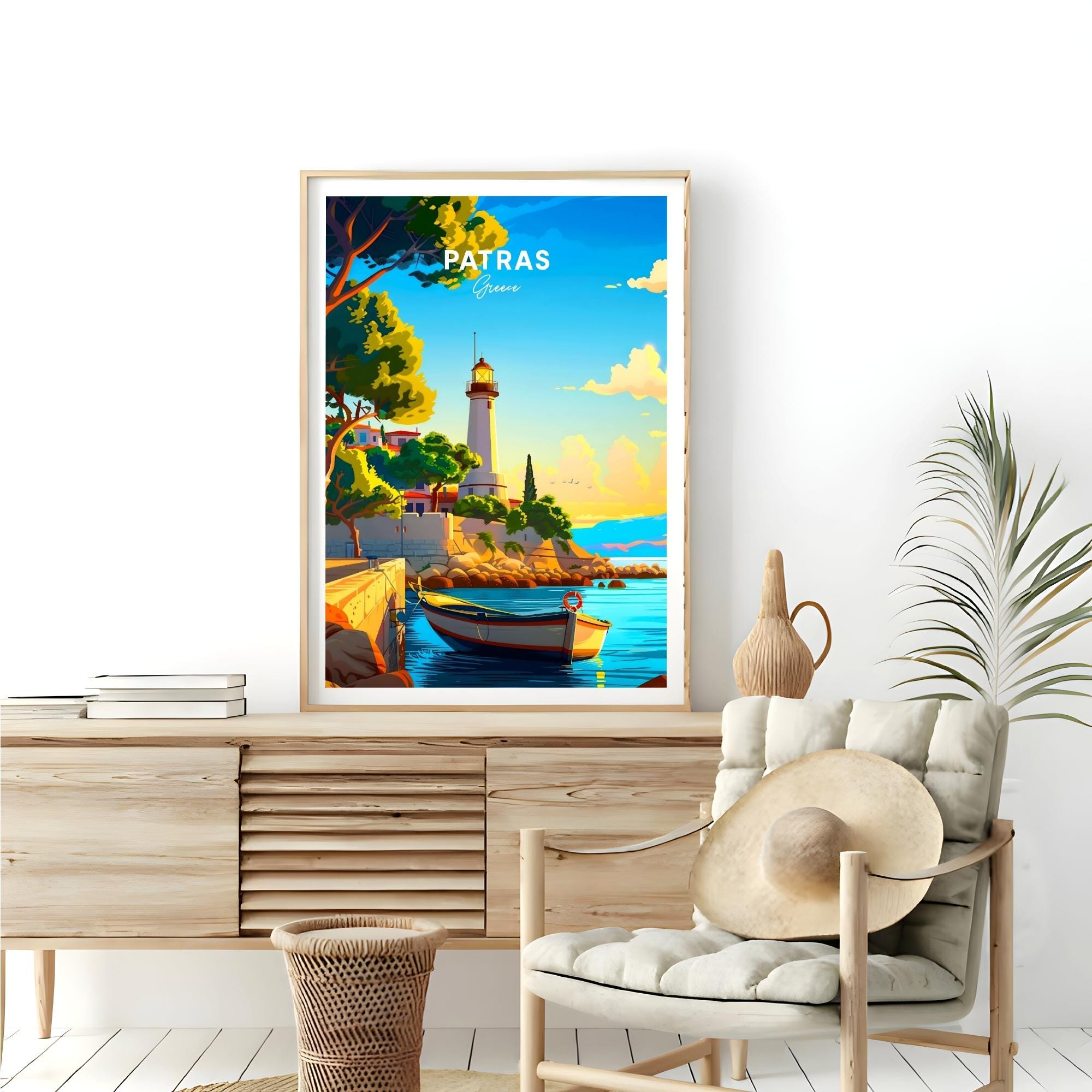 Patras Travel Print - Greece Travel Poster, Patras Poster, Patras ...