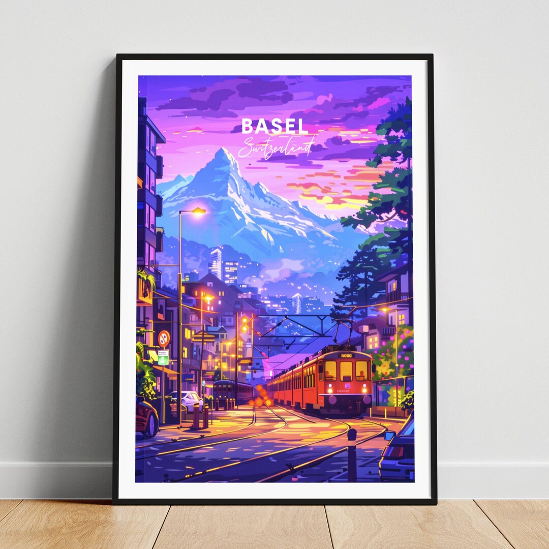 Basel Travel Print Switzerland Travel Poster, Basel Poster, Basel ...