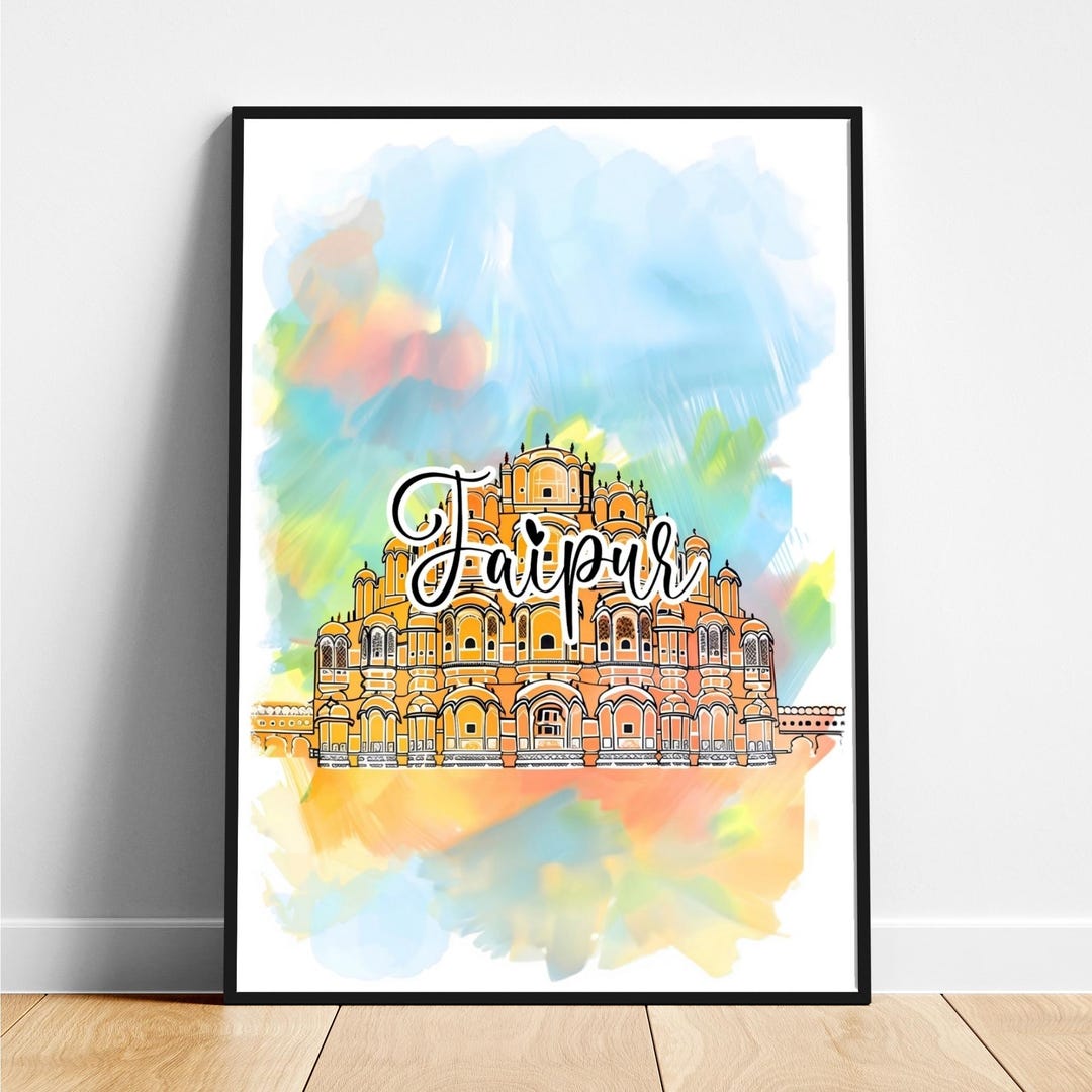 Jaipur Travel Print - India Travel Poster, Jaipur Poster, Jaipur India ...