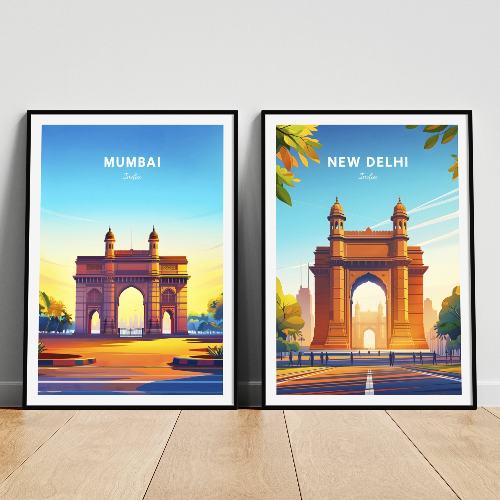 Mumbai Travel Print - India Wall Art, Mumbai Poster, Gateway of India ...