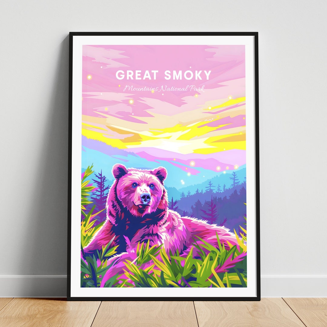 Great Smoky Mountains National Park Poster, Great Smoky, Blue Ridge ...