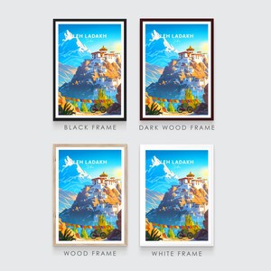 Leh Ladakh Travel Print - India Travel Poster, Leh Ladakh Poster, Leh ...
