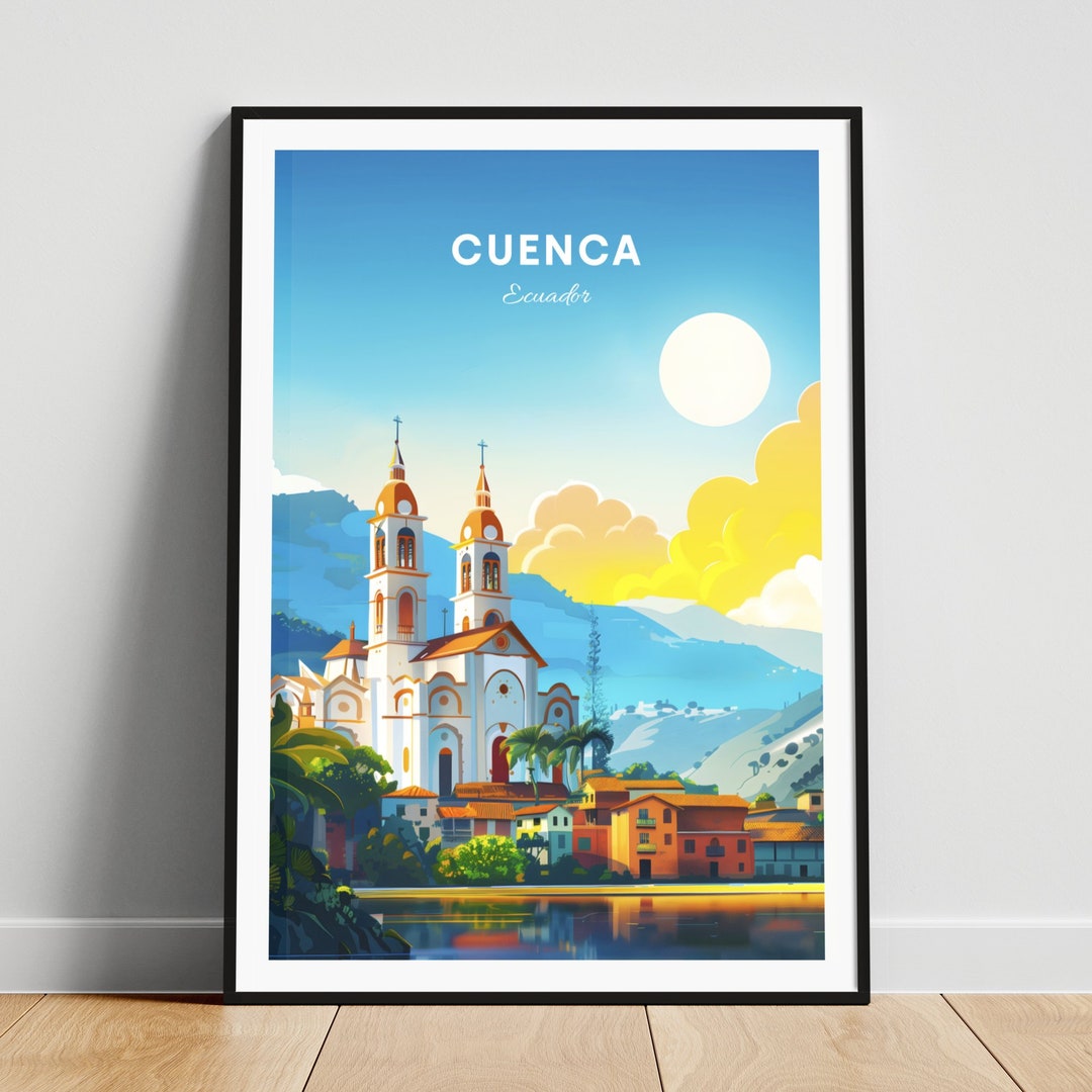 Cuenca Travel Print Ecuador Wall Art, Cuenca Poster, Azuay Poster ...