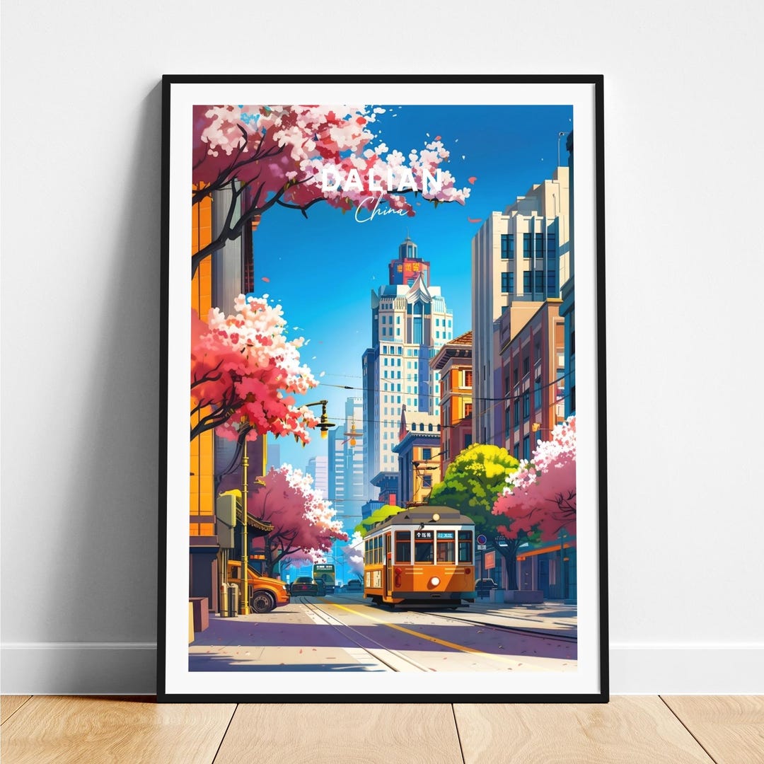 Dalian Travel Print - China Travel Poster, Dalian Poster, Dalian China ...