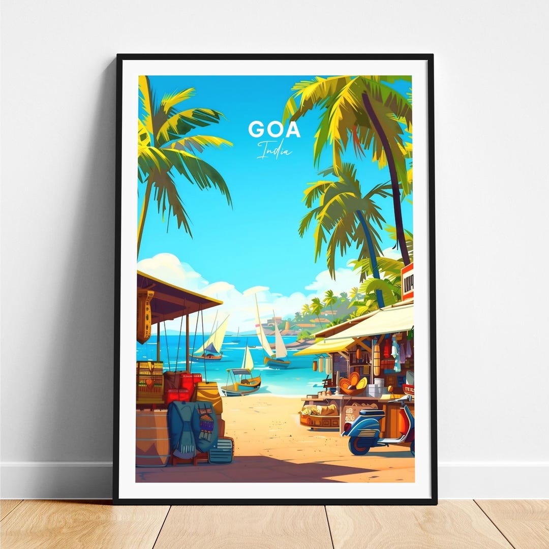Goa Travel Print - India Travel Poster, Goa Poster, Goa India Poster ...