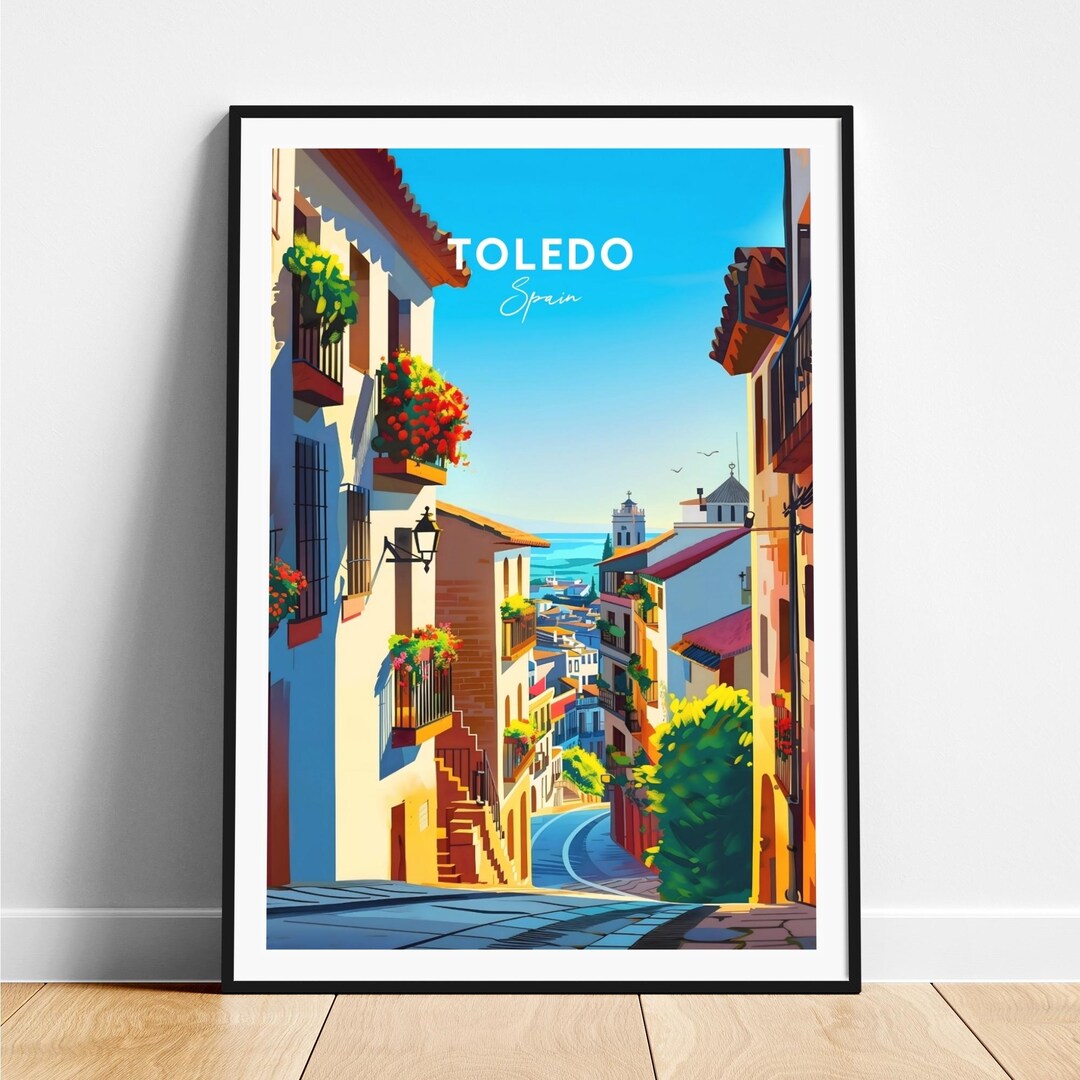 Toledo Travel Print - Spain Travel Poster, Toledo Poster, Toledo Spain ...
