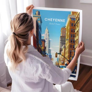 Cheyenne Travel Print - US Travel Poster, Cheyenne Poster, Cheyenne ...