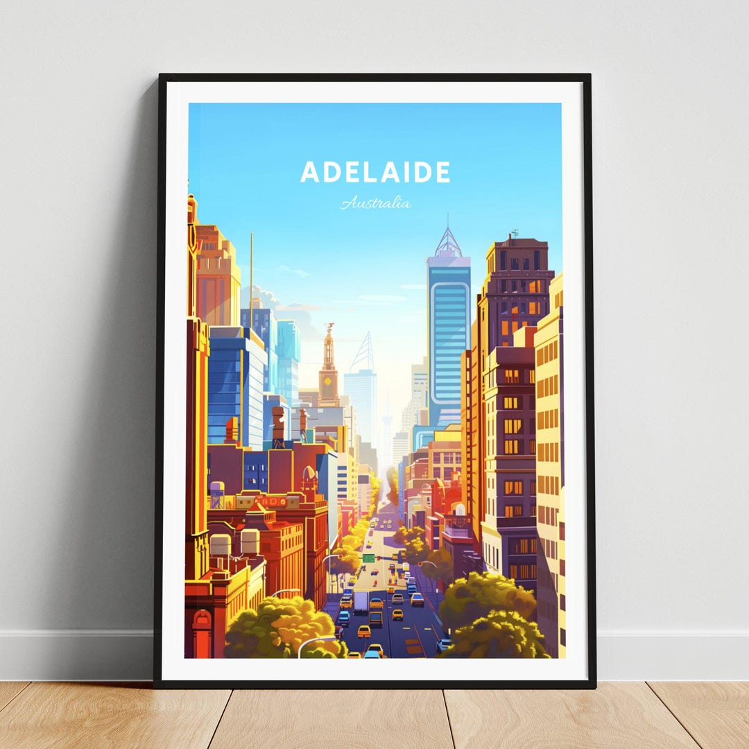 Adelaide Travel Print Australia Travel Poster, Adelaide Poster ...