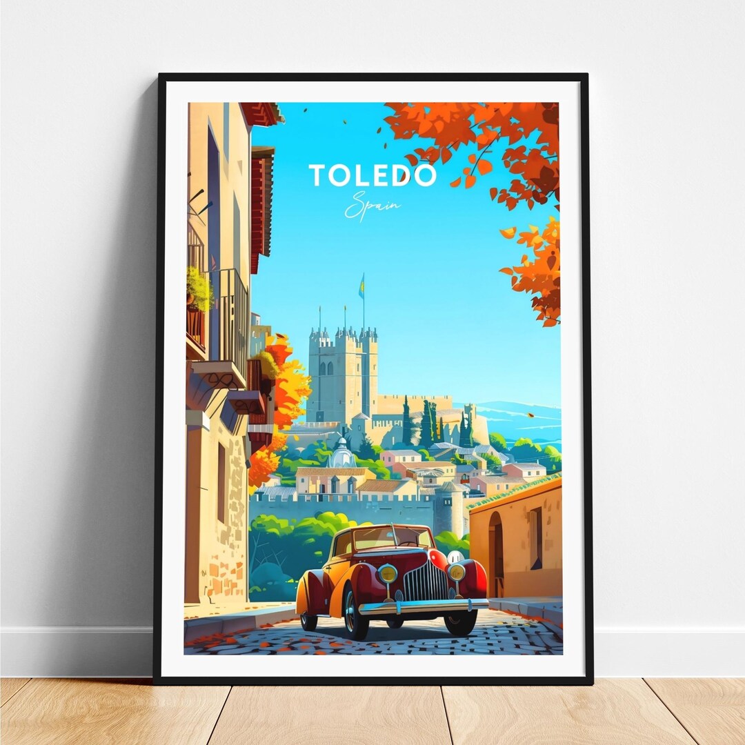 Toledo Travel Print - Spain Travel Poster, Toledo Poster, Toledo Spain ...