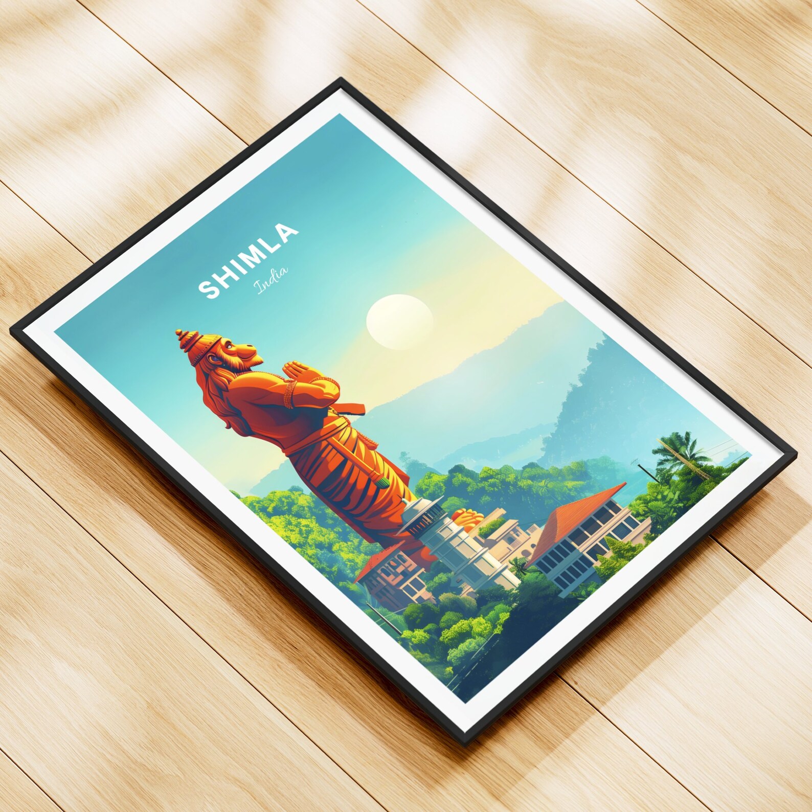 Shimla Travel Print India Wall Art, Shimla Poster, Himachal Poster ...