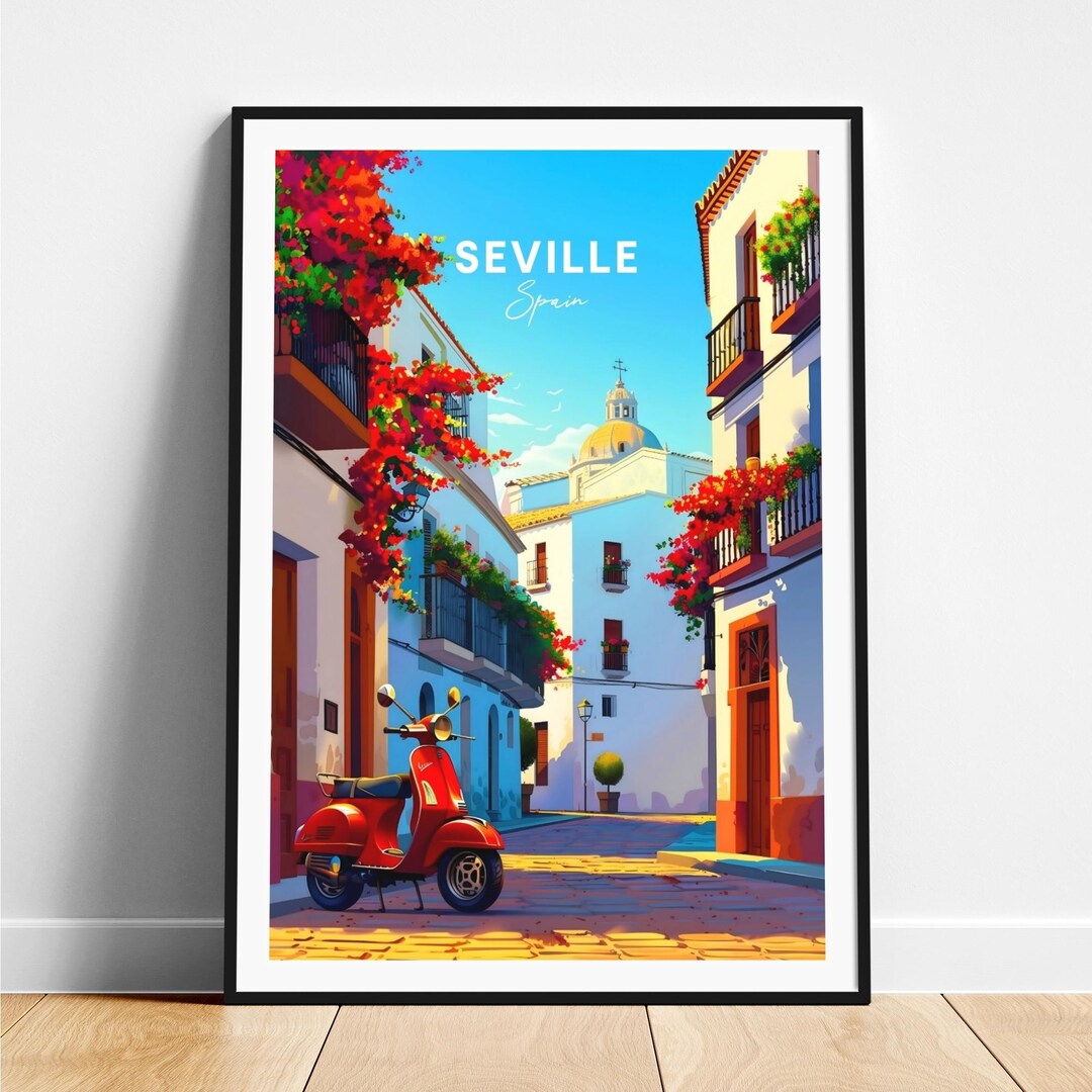 Seville Travel Print - Spain Travel Poster, Seville Poster, Seville ...