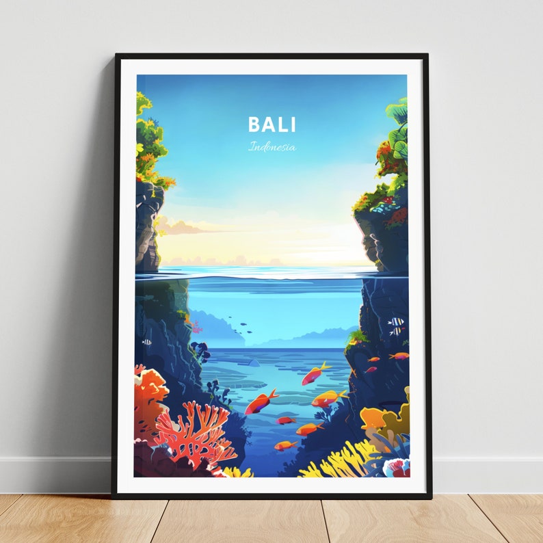 Bali Travel Print - Indonesia Wall Art, Bali Poster, Lesser Sunda ...
