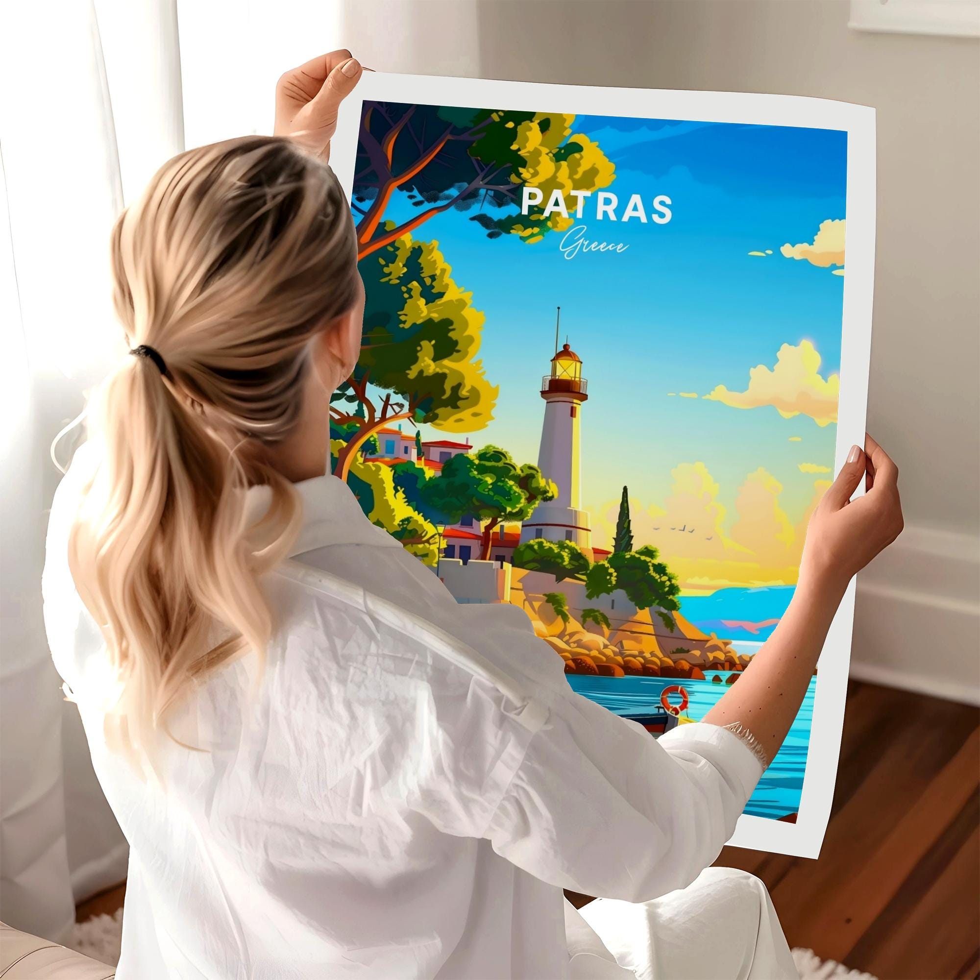 Patras Travel Print - Greece Travel Poster, Patras Poster, Patras ...