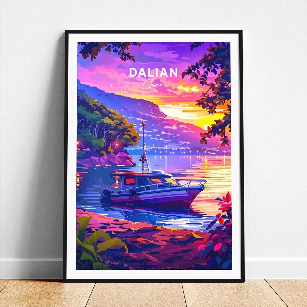 Dalian Travel Print - China Travel Poster, Dalian Poster, Dalian China ...