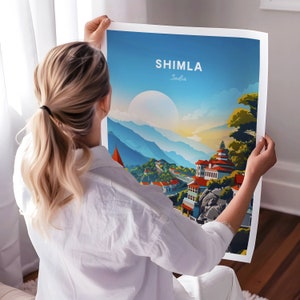 Shimla Travel Print India Wall Art, Shimla Poster, Himachal Poster ...